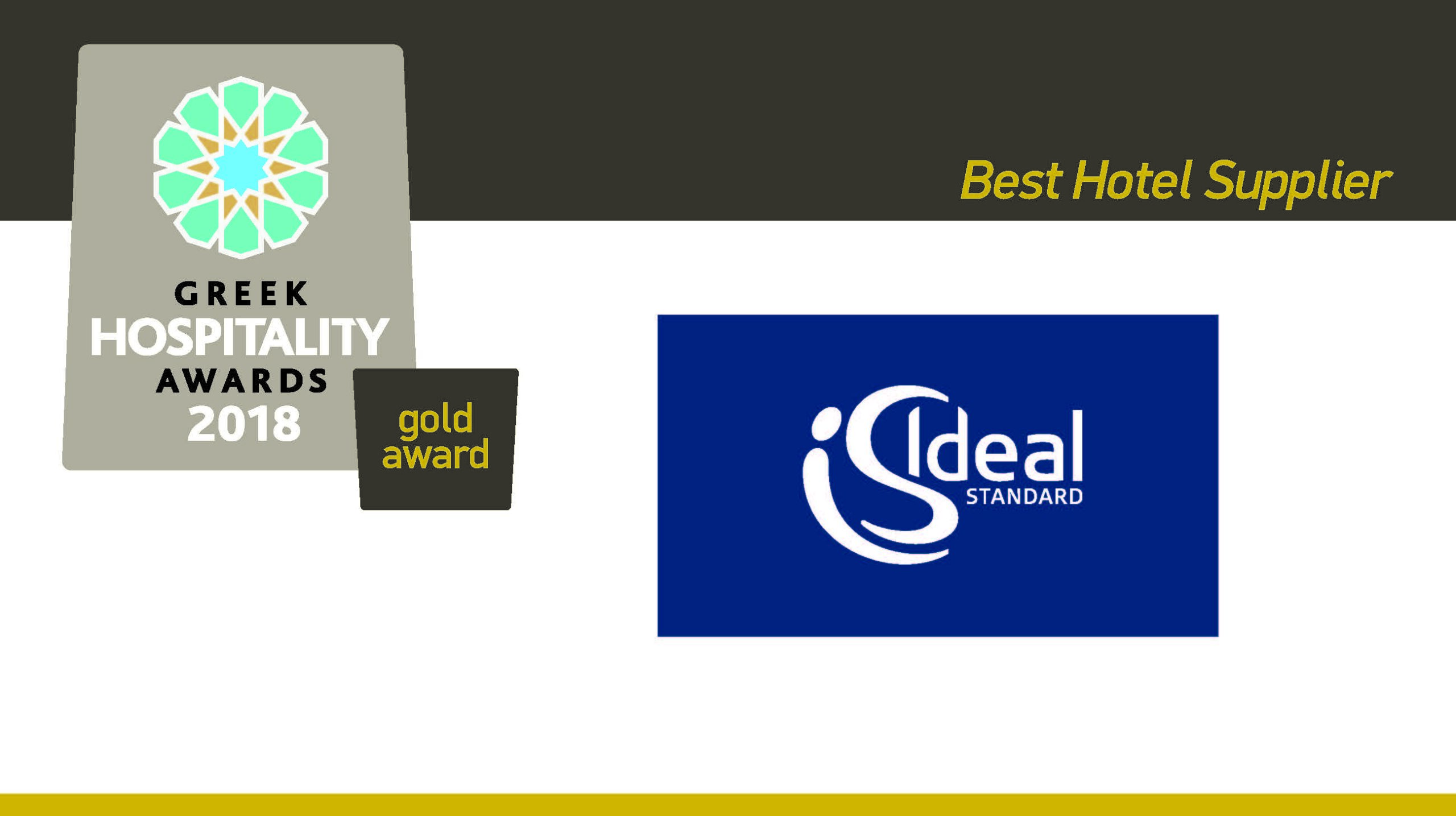 Ideal Standard: Το Χρυσό βραβείο στην Ideal Standard ως “Best Hotel ...